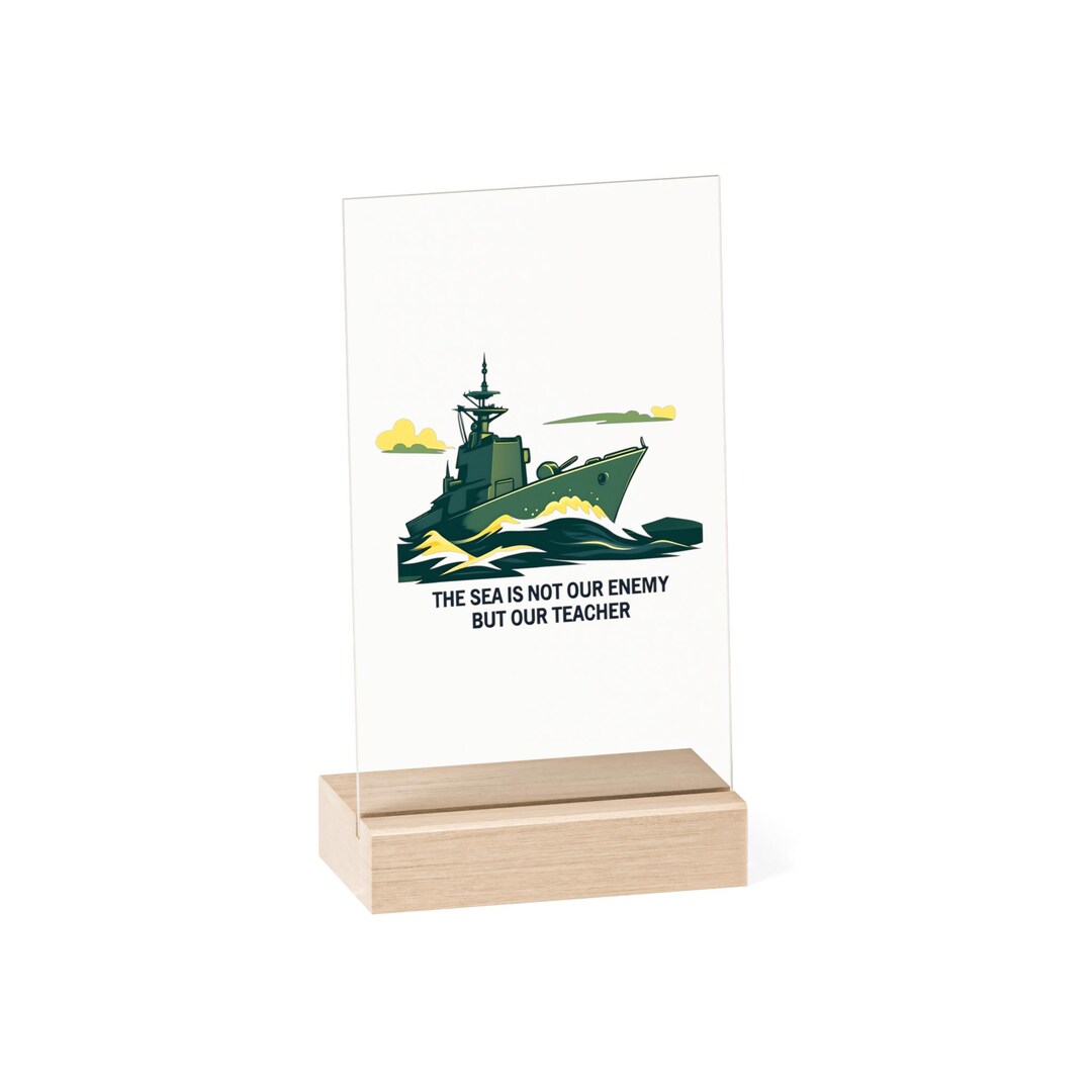 MARINE CROPS SIGN, Acrylic Wall Art, Military Wall Art, Inspirational ...