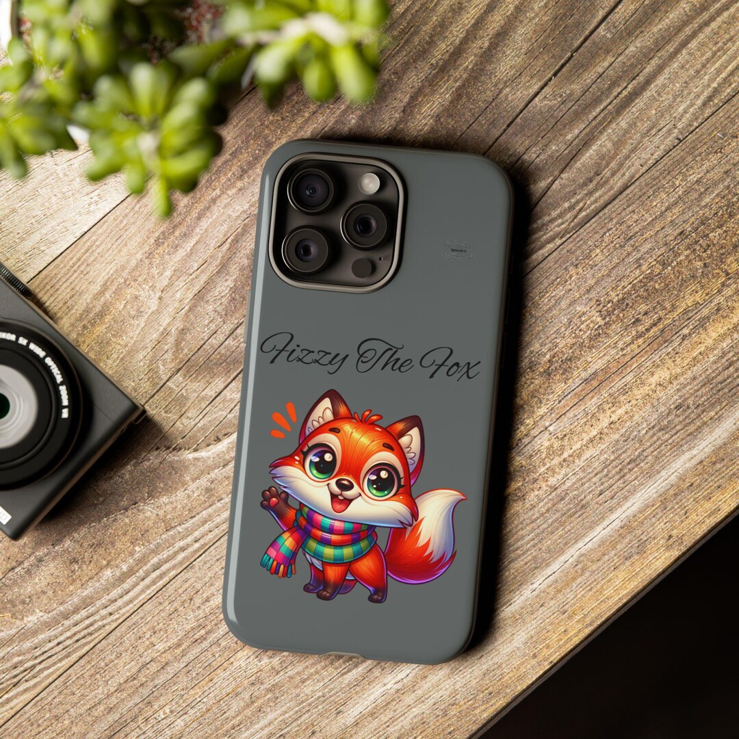 Tough Phone Case Cute Fizzy the Fox Cartoon Birthday Gift for Kids ...