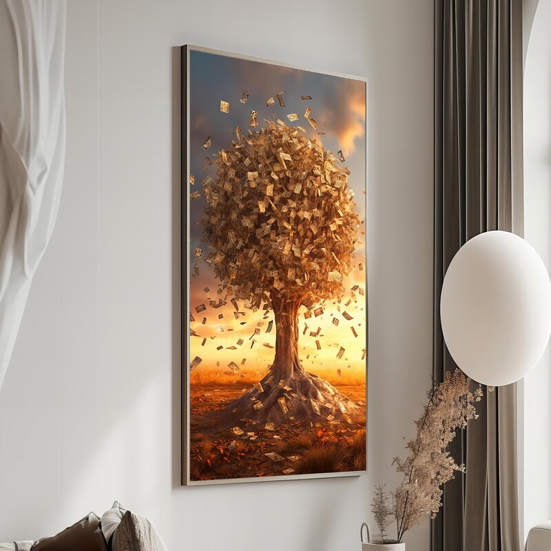 Money Tree Painting - Etsy