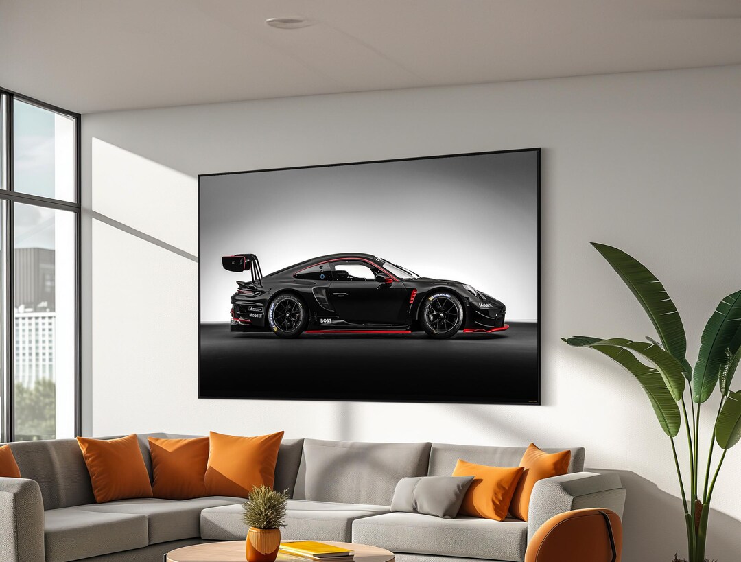 Modern Sports Car Canvas Painting, Porsche 911 GT3 RS Canvas Print ...