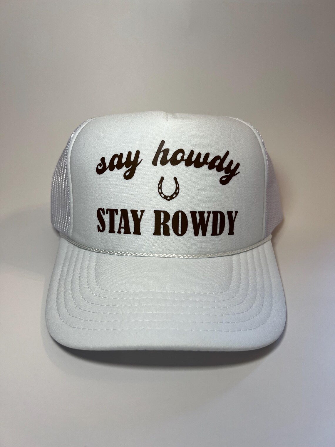 Say Howdy Stay Rowdy Trucker Hat Custom Trucker Hats Trendy Trucker ...
