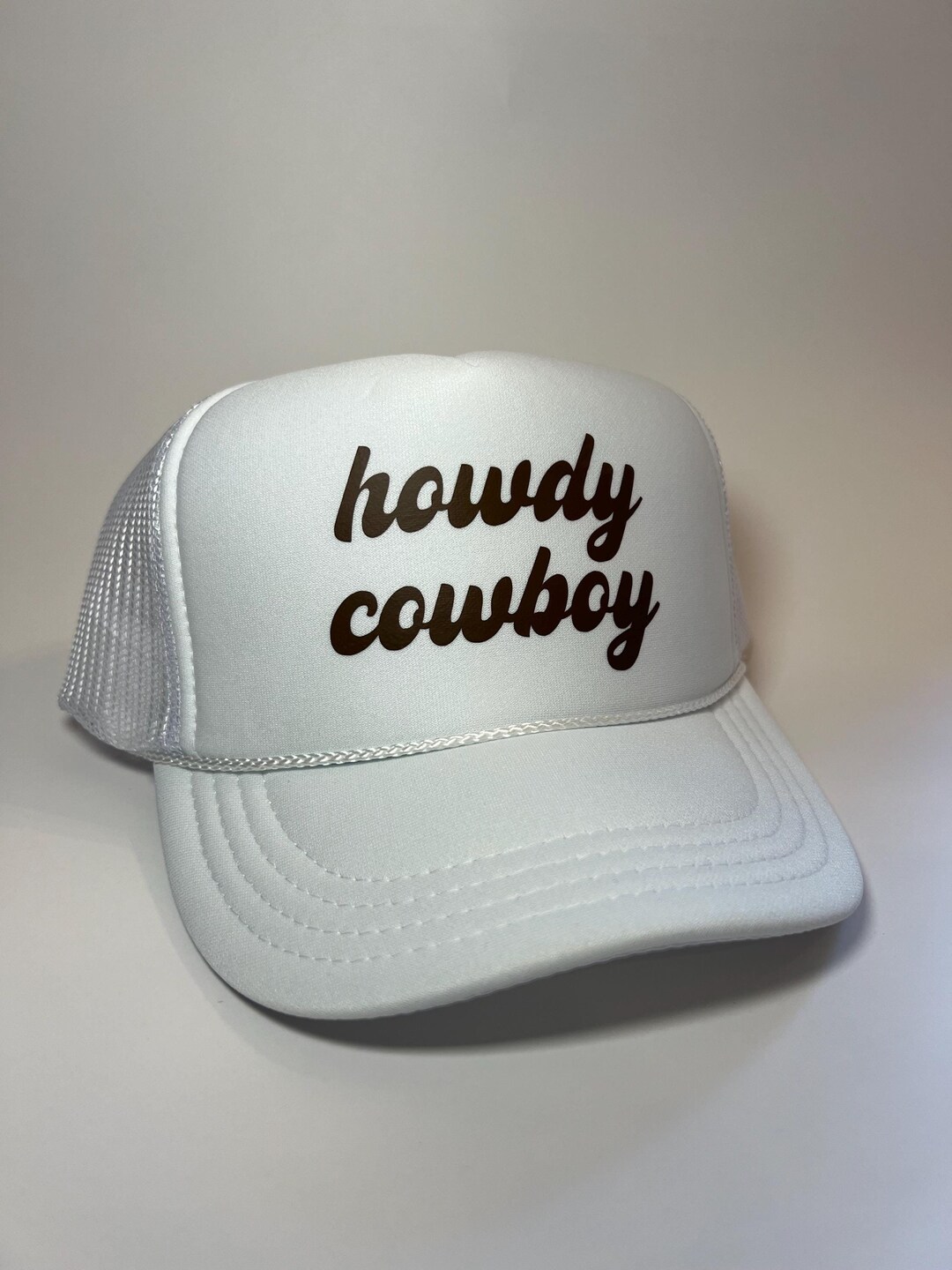 Howdy Cowboy Trucker Hat - Custom Trucker Hats - Trendy Trucker Hats ...