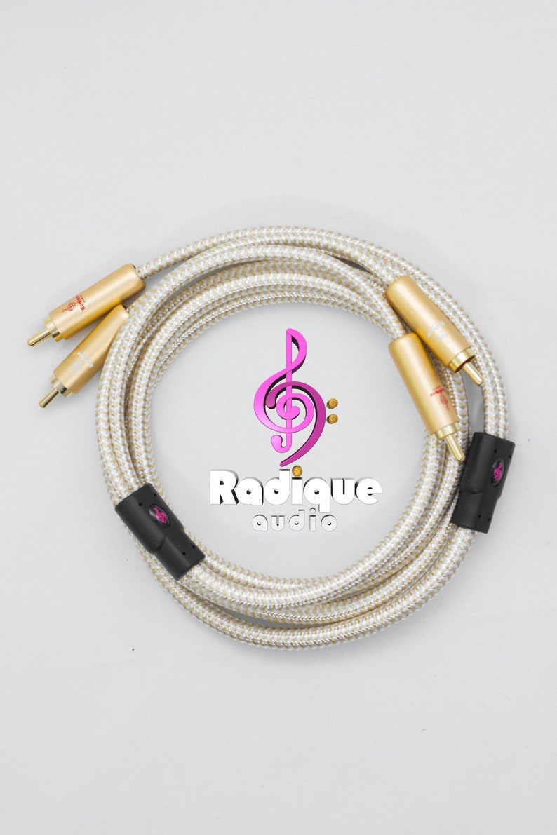 Radique Audio Gold Series Interconnect Dual RCA - Dual RCA Cable - Etsy