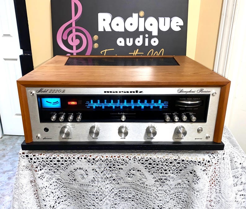 Marantz 2220B Vintage Stereo Receiver – Serviced & Custom Cherry Wood ...