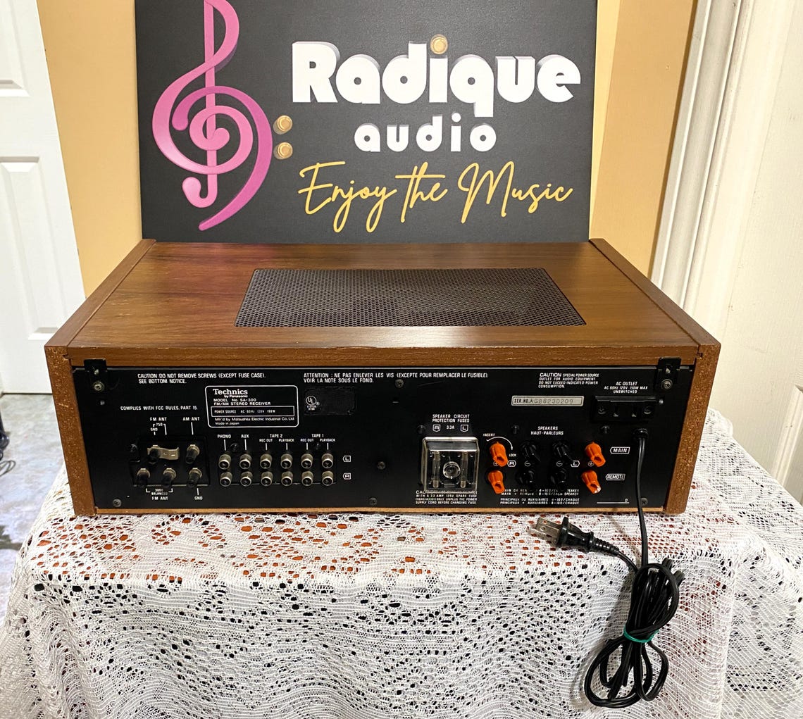 Technics SA-300 Receiver | Vintage Japanese Stereo | 35 Watts | Serviced Silver Face | Radique ...