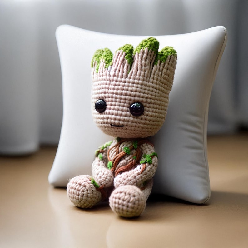 Baby Groot Amigurumi Crochet Pattern, Easy Tutorial (digital Download ...