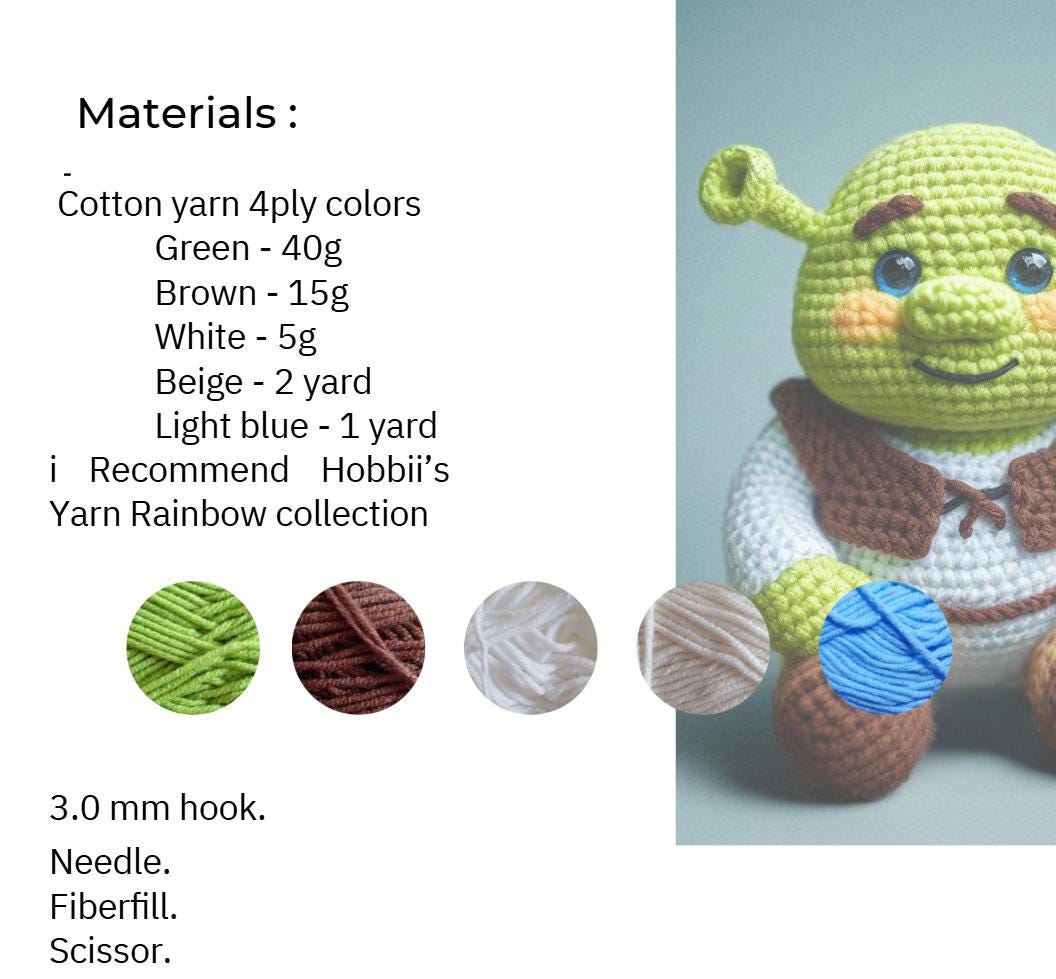 Ogre Crochet Pattern: Baby Ogre Amigurumi DIY Toy (digital Download) - Etsy