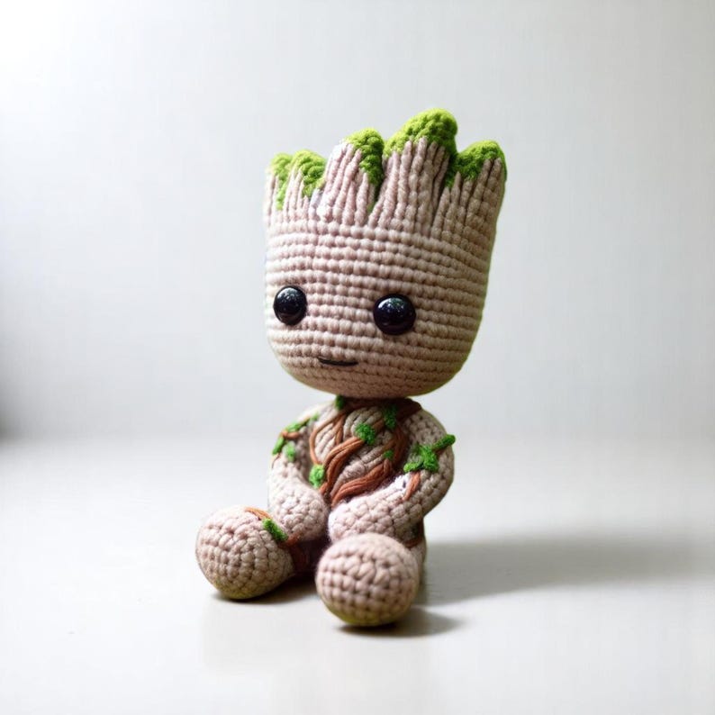 Baby Groot Amigurumi Crochet Pattern, Easy Tutorial (digital Download ...