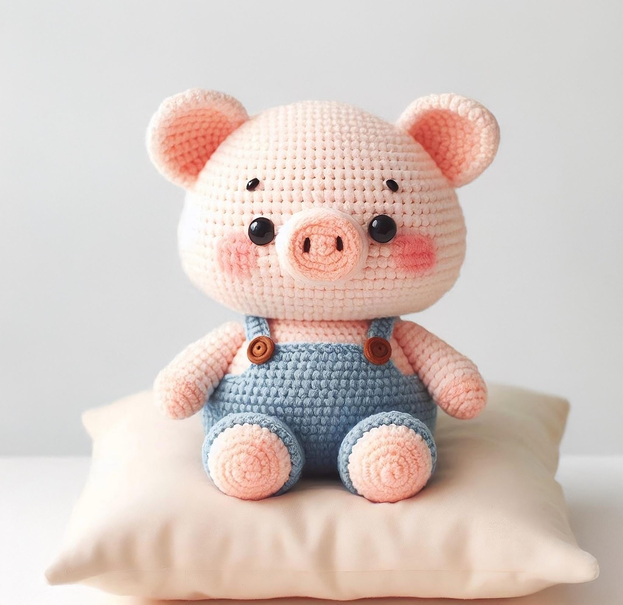 Cute Pig Crochet Pattern, Cute Amigurumi Pattern, DIY Crochet Plushie ...