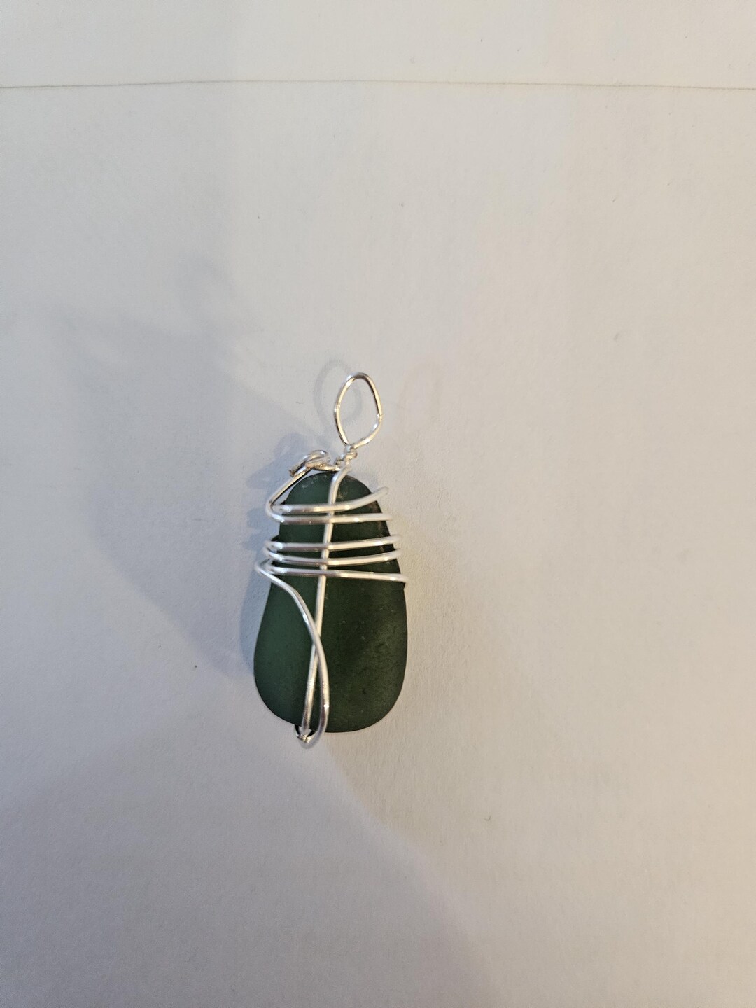 Dark Teal Tear Drop Pendant - Etsy
