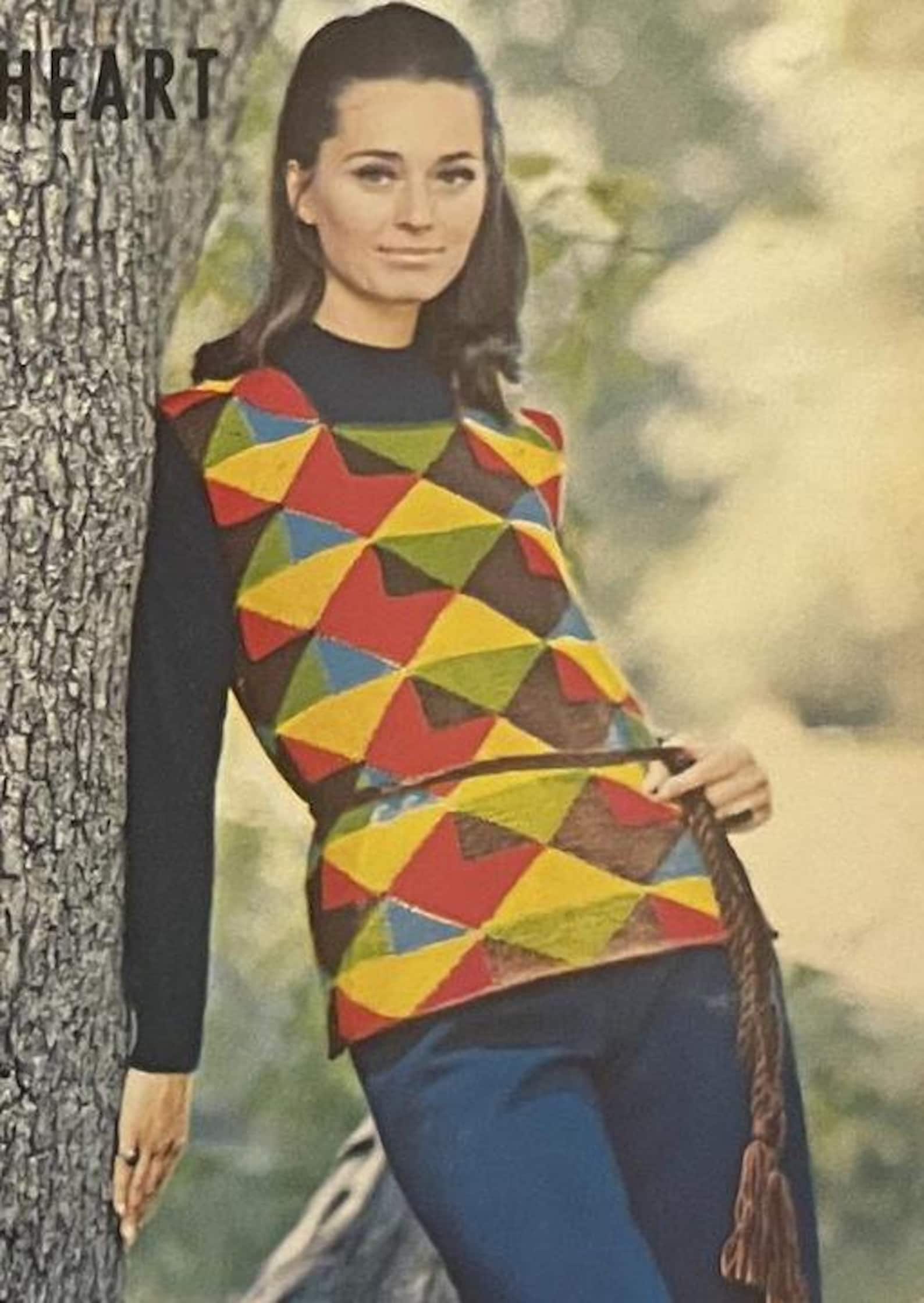 70s Vest and Bag Knitting Pattern - Etsy