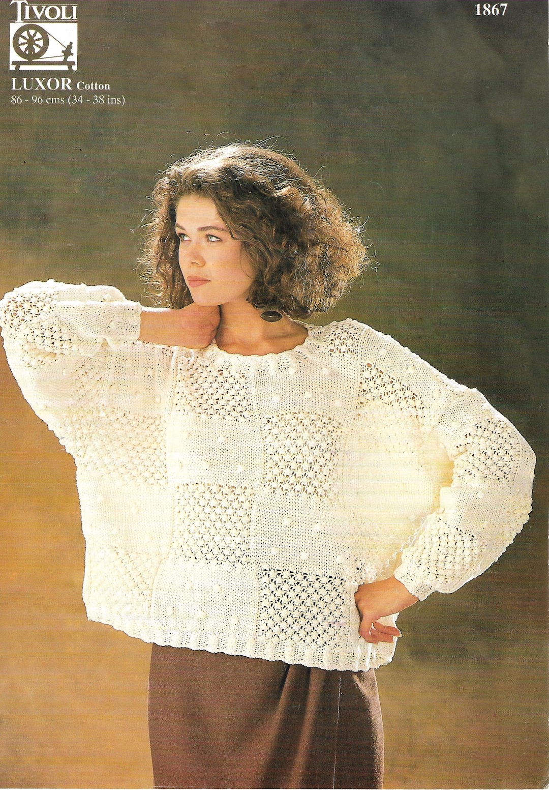 Easy 90s Oversized Sweater Knitting Pattern for Women - Etsy