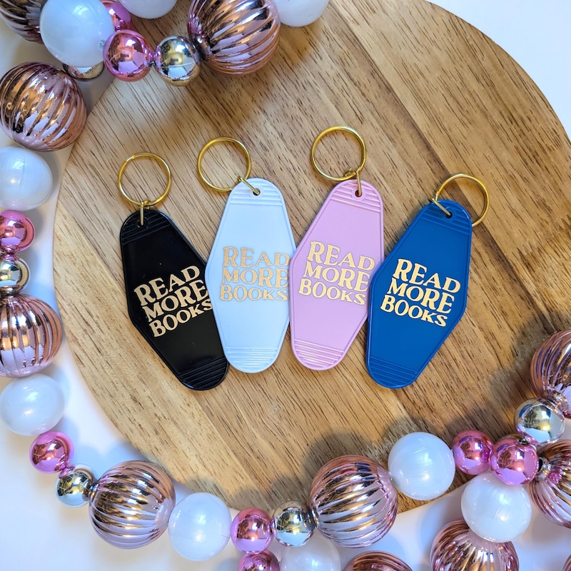 Bookish Keychain - Etsy