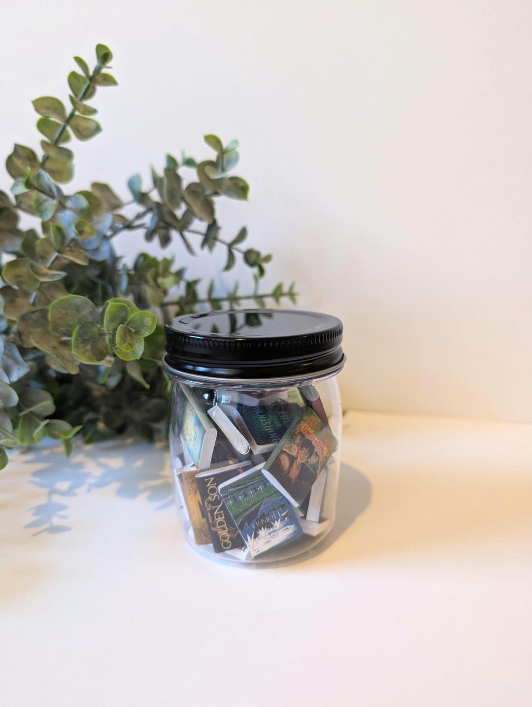 Personalized Mini Book Jar for Book Lovers Custom Handmade Decoration ...