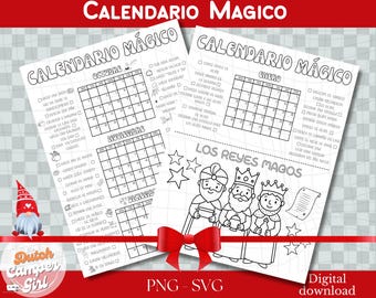 Calendar De Actividades Para Niños En Español | Printable Invierno ...