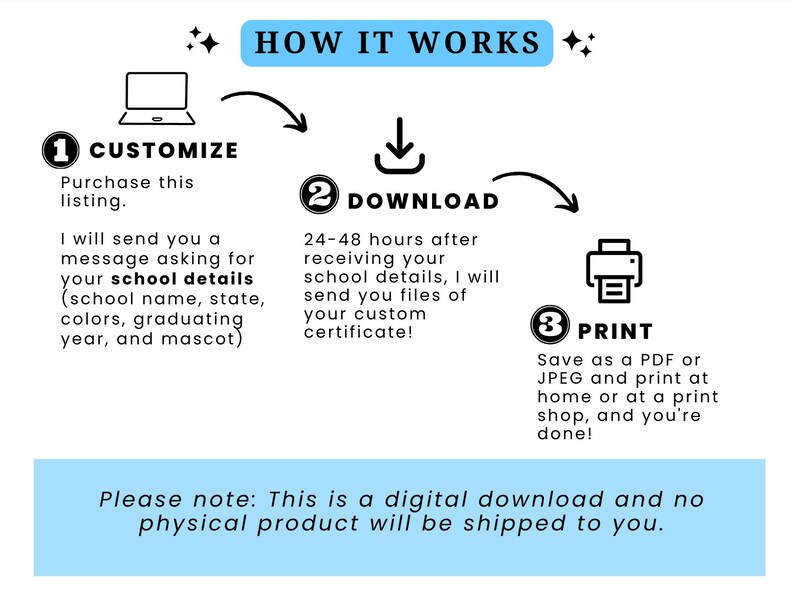 10 Year Class Reunion Award Certificate CLASS CLOWN, Customizable ...