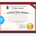 10 Year Class Reunion Award Certificate SINGLE KEN, Customizable ...