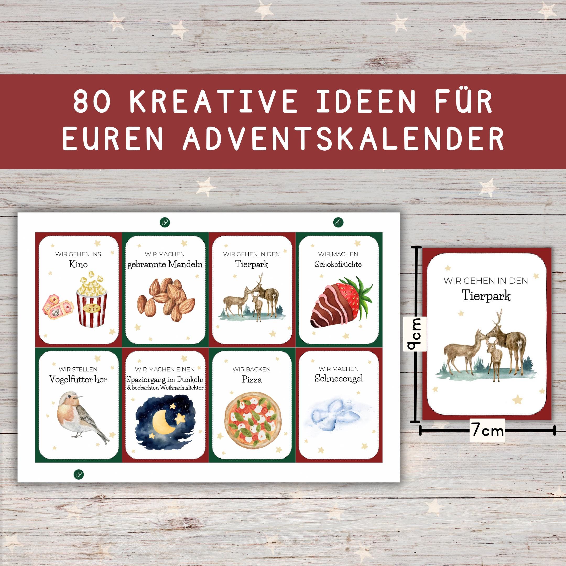 Adventskalender Kinder DIY Zeit statt Zeug 80 Aktivitäten Ideen Weihnachten Advent Achtsamkeit ...