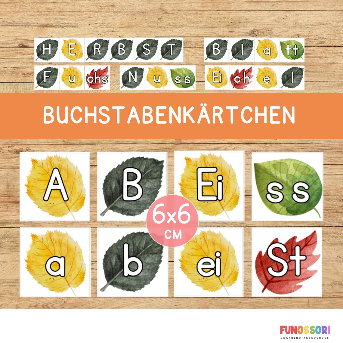Letters Cards Autumn Vowels Consonants Diphthongs Spelling Reading ...