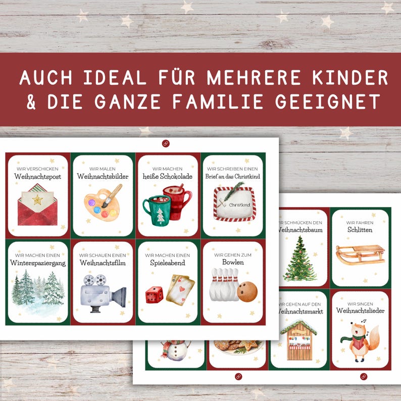Adventskalender Kinder DIY Zeit statt Zeug 80 Aktivitäten Ideen ...