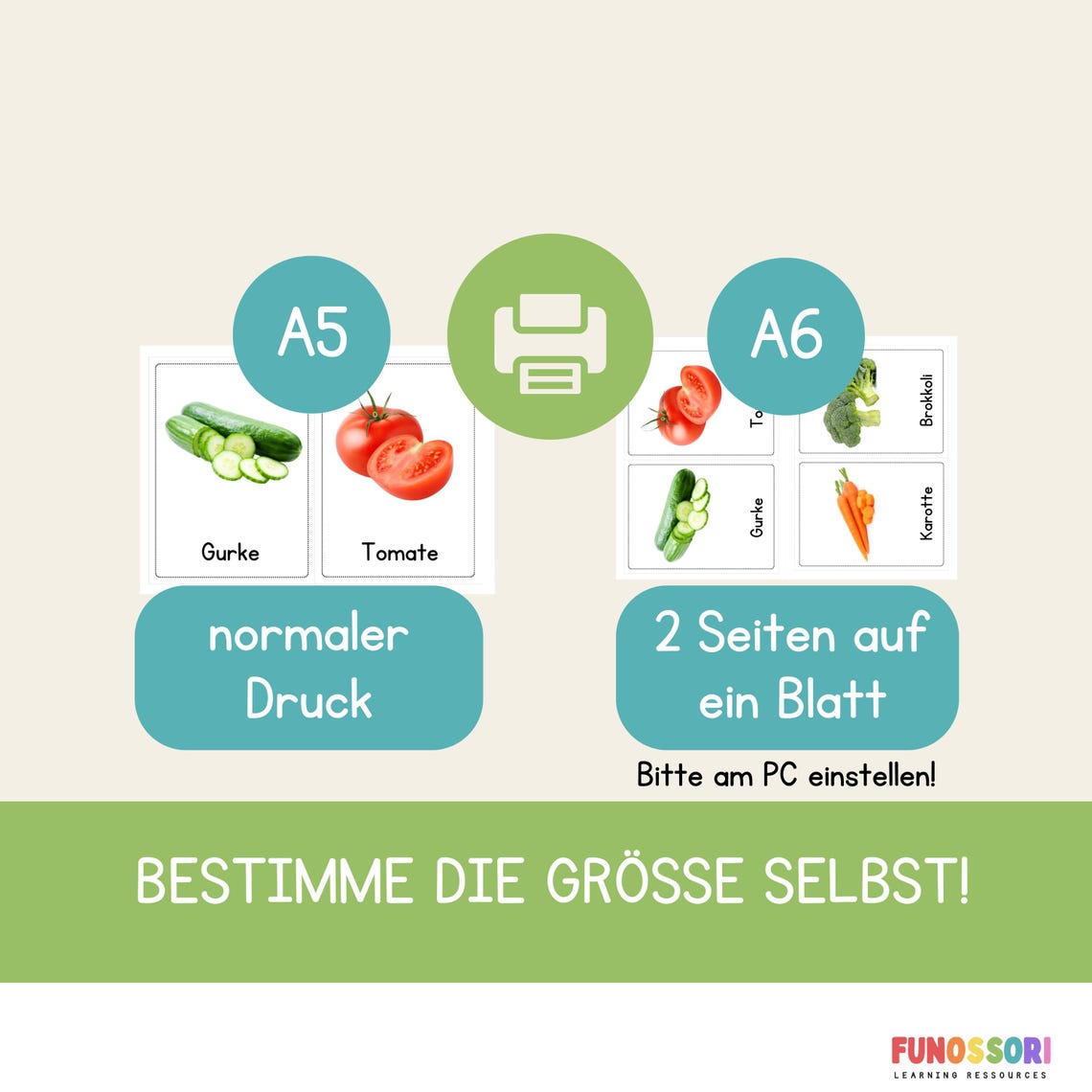 Vegetable Learning Cards | Montessori Picture Cards | Flashcards ...