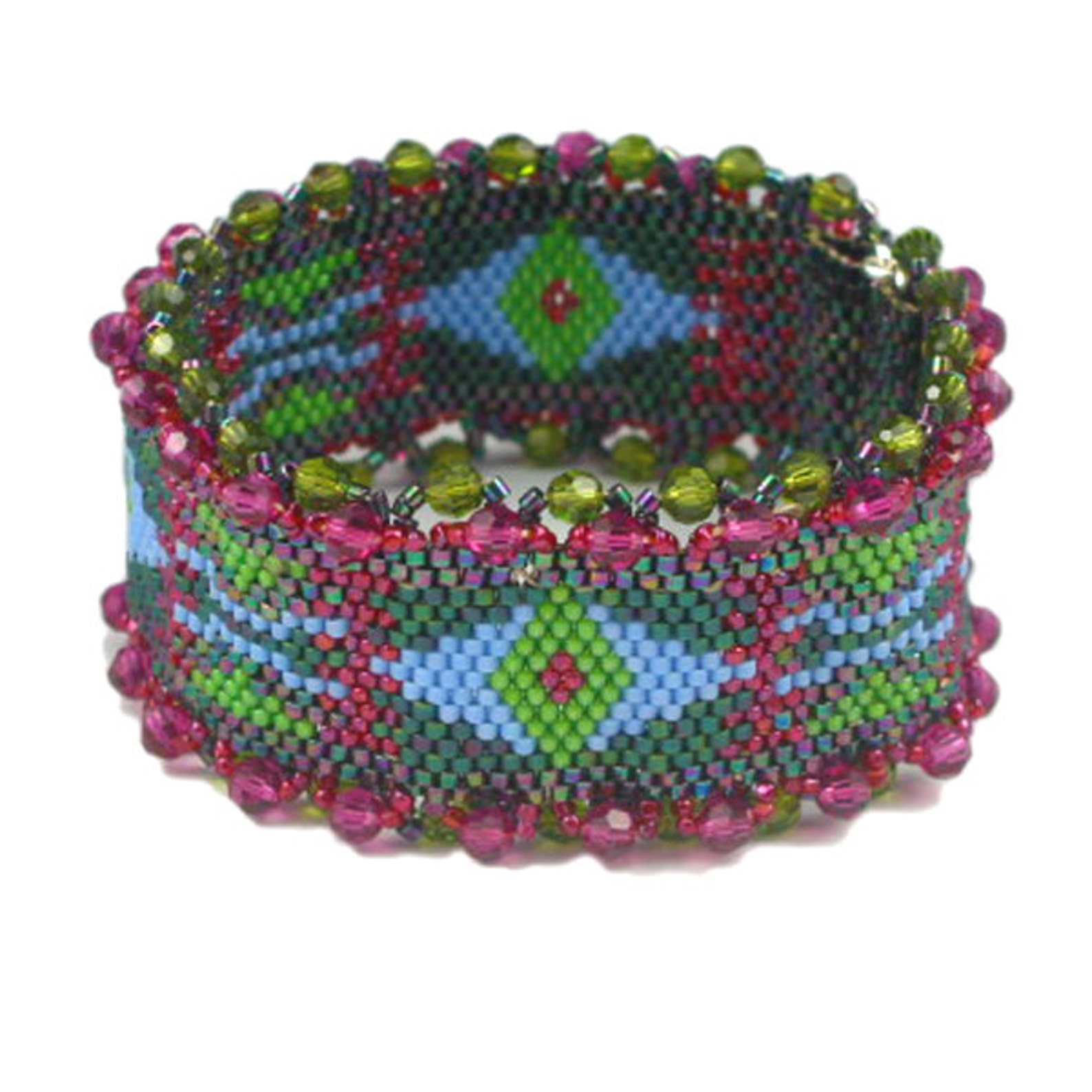 Tutorial Peyote Diamond Cuff - Etsy