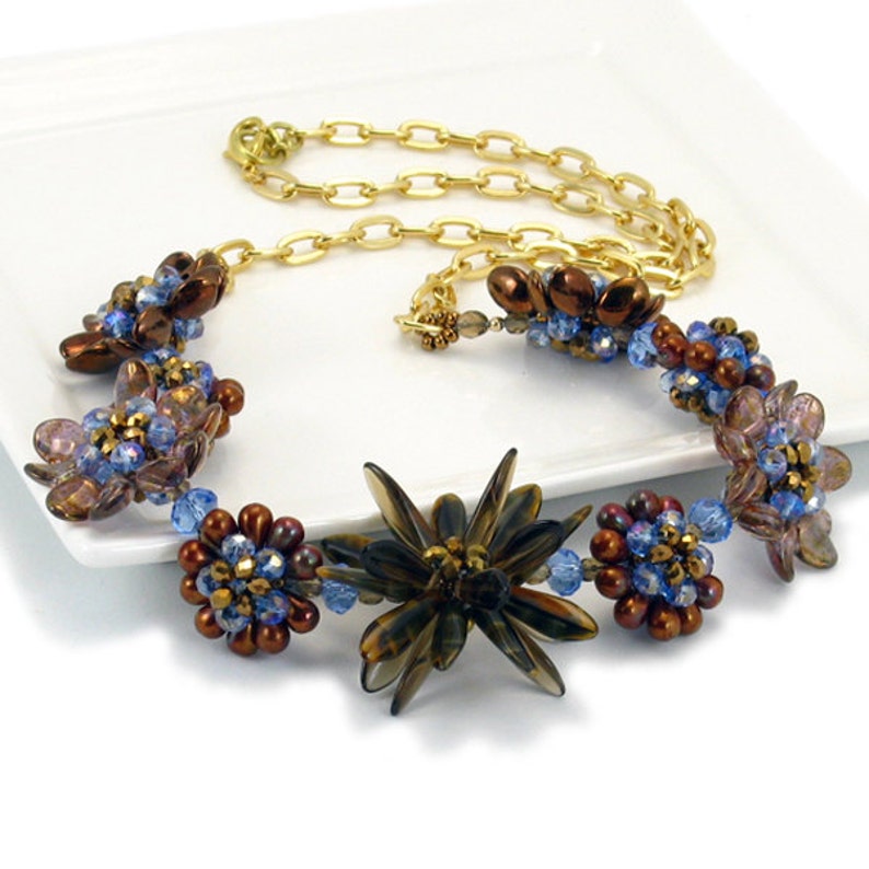 Tutorial - Bead Jewelry PDF Pattern - Flower Petal Necklace - Etsy