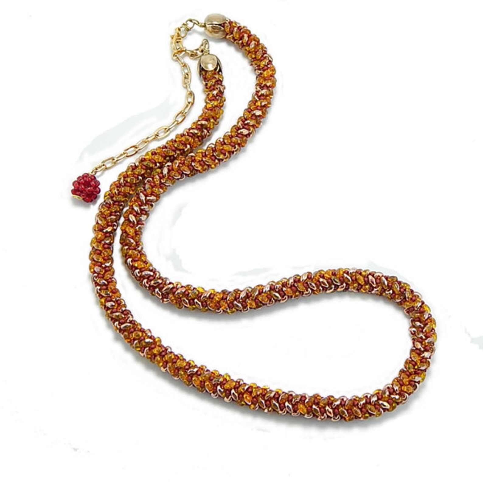Tutorial-superduo Bead and Seed Bead Rope - Etsy