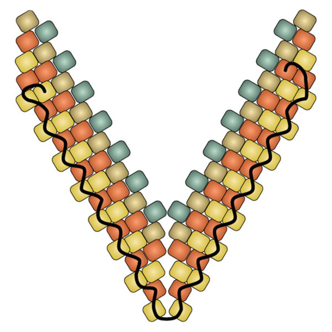 Tutorial, Peyote Chevron PDF DIY Pattern - Etsy