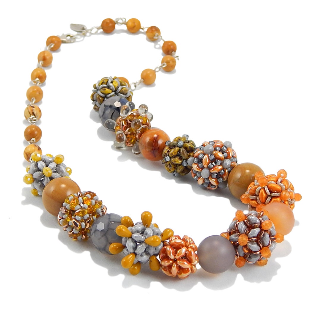 Beaded Bead Tutorial, Variations, Illustrations, Photos - Etsy