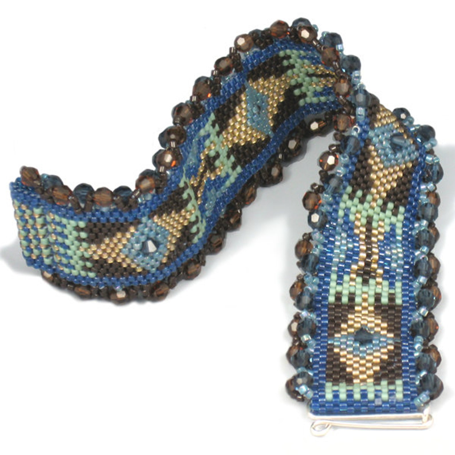 Tutorial - Peyote Diamond Cuff - Etsy