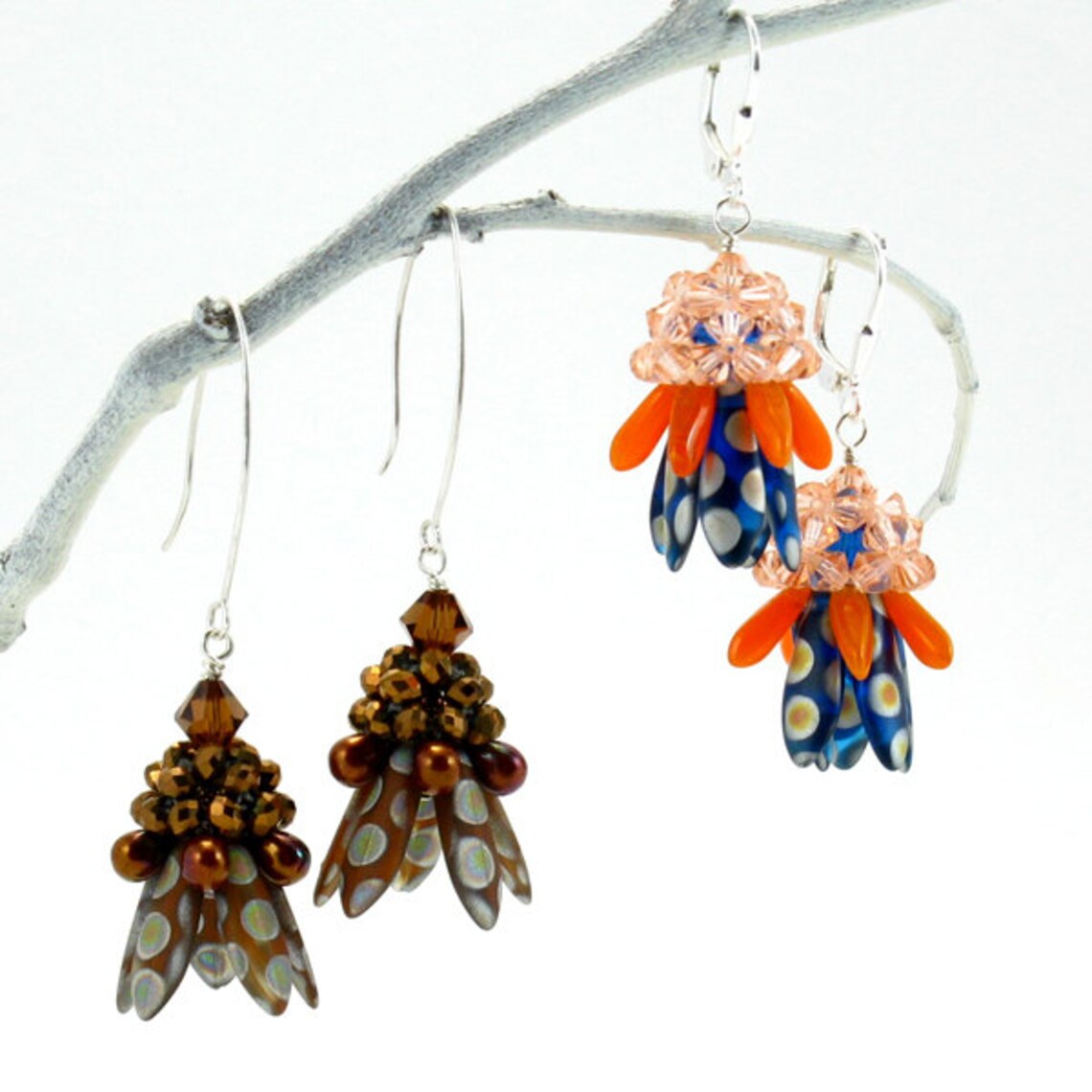 Tutorial Bead Jewelry Earring, Dagger Down Earrings - Etsy