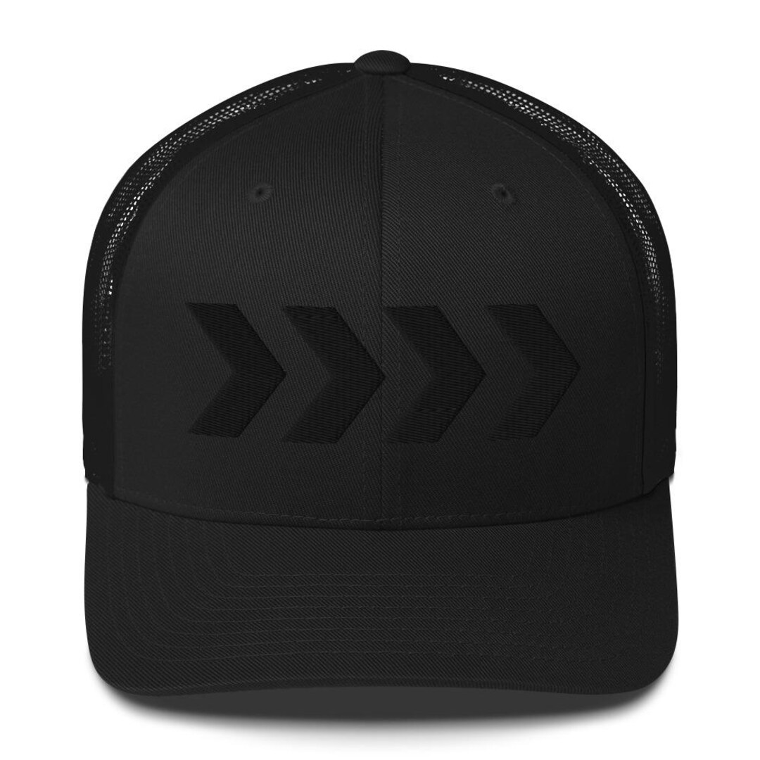 Black on Black Liam Payne Arrow Tattoo Trucker Cap | Embroidered Liam ...