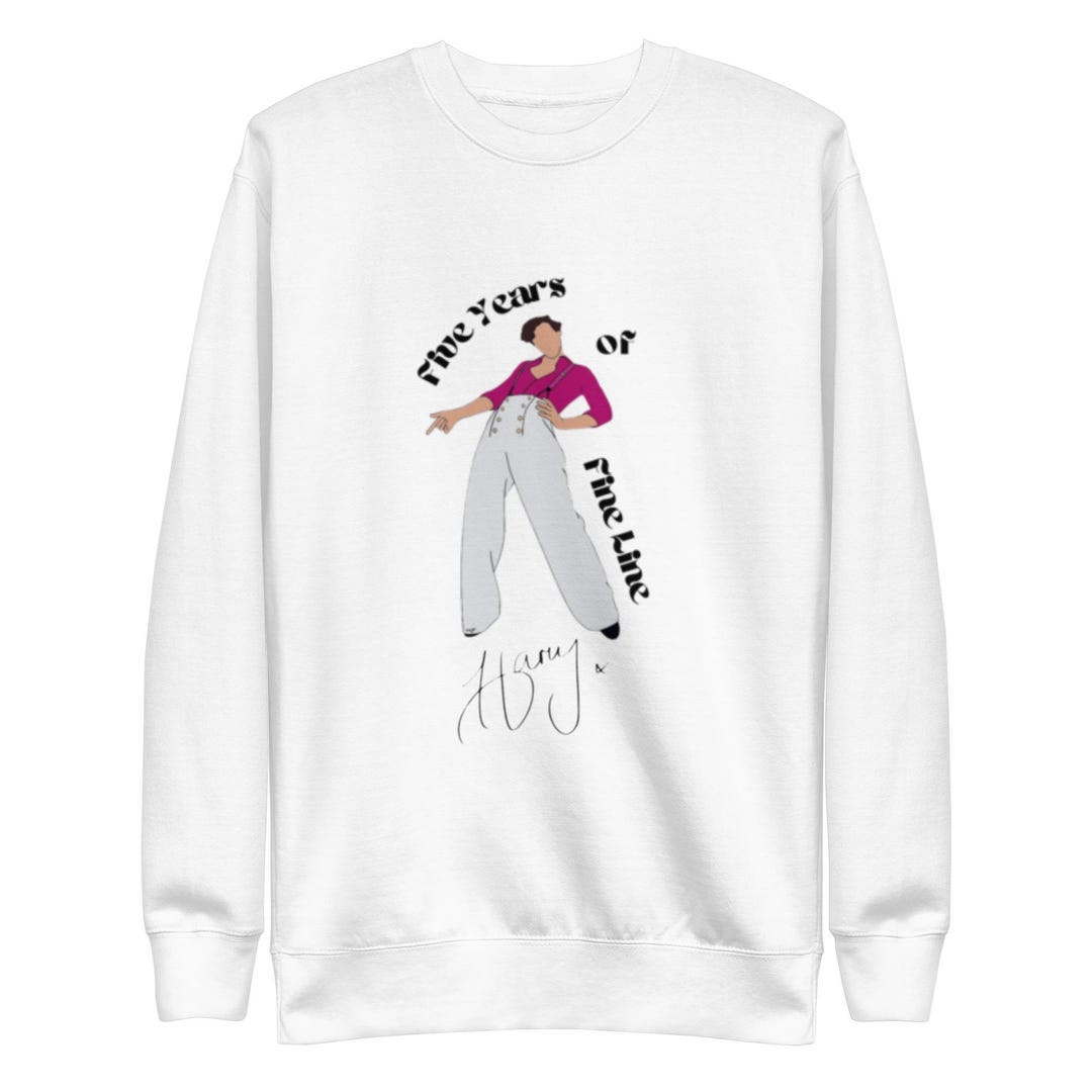 Harry Styles five Years of Fine Line Sweatshirt Album Style Sweatshirt ...