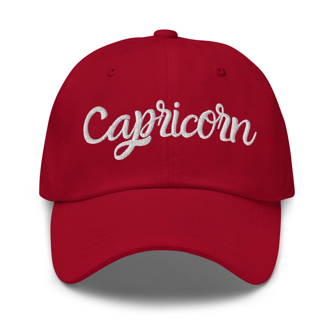 Capricorn Baseball Hat | Zodiac Hat | Embroidery Hat | Zodiac Sign ...