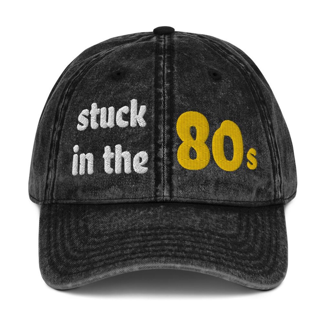 Vintage Cotton Twill Cap 80s Baseball Hat Acid Wash Hat Stuck in the ...