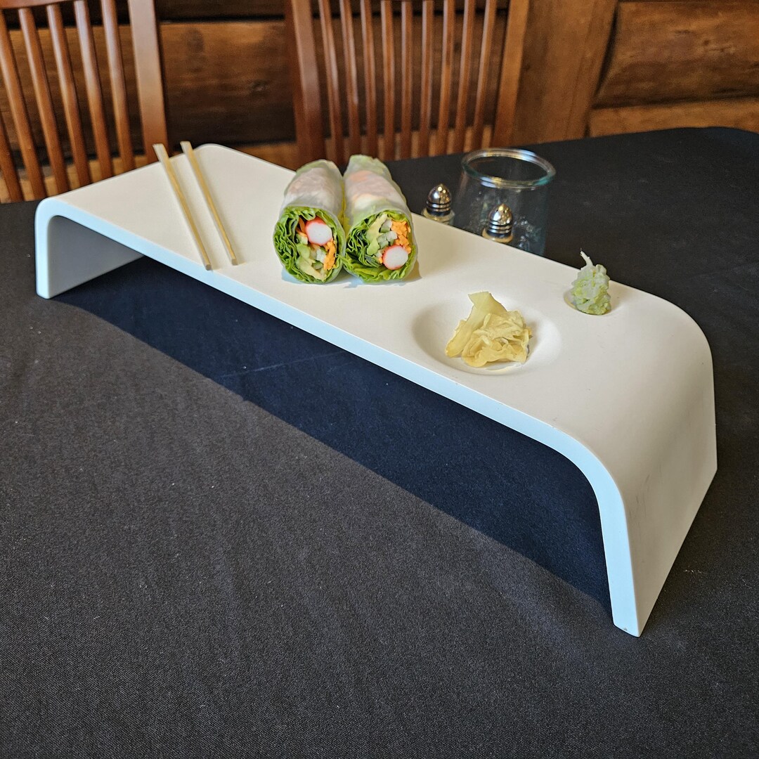 Umiko: Elevated Minimalist Modern Serving Tray With Dual Reservoirs for ...