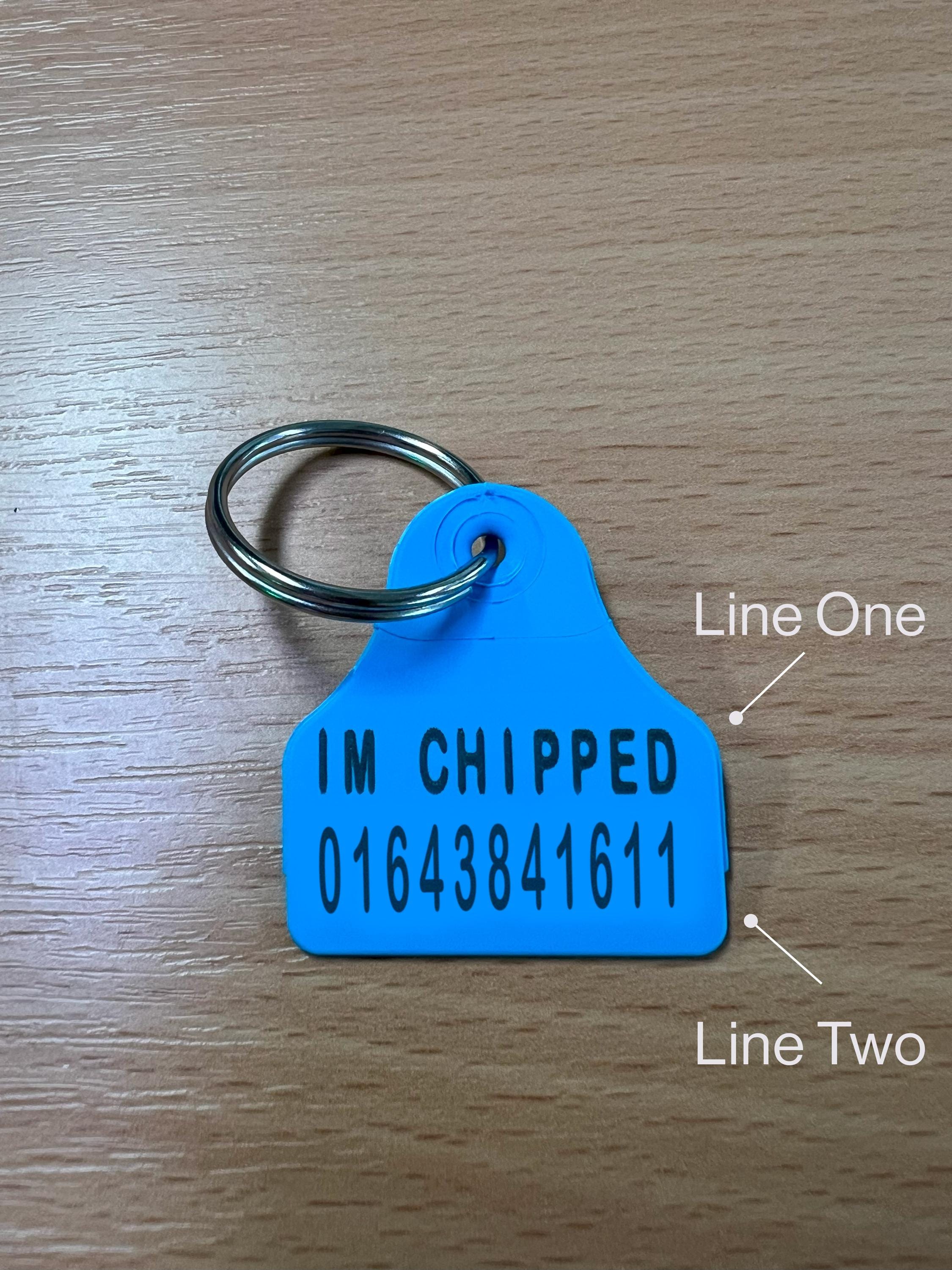 Personalised Dog Name Tag Custom Sheep Ear Tag Cattle Tag Luggage Tag ...