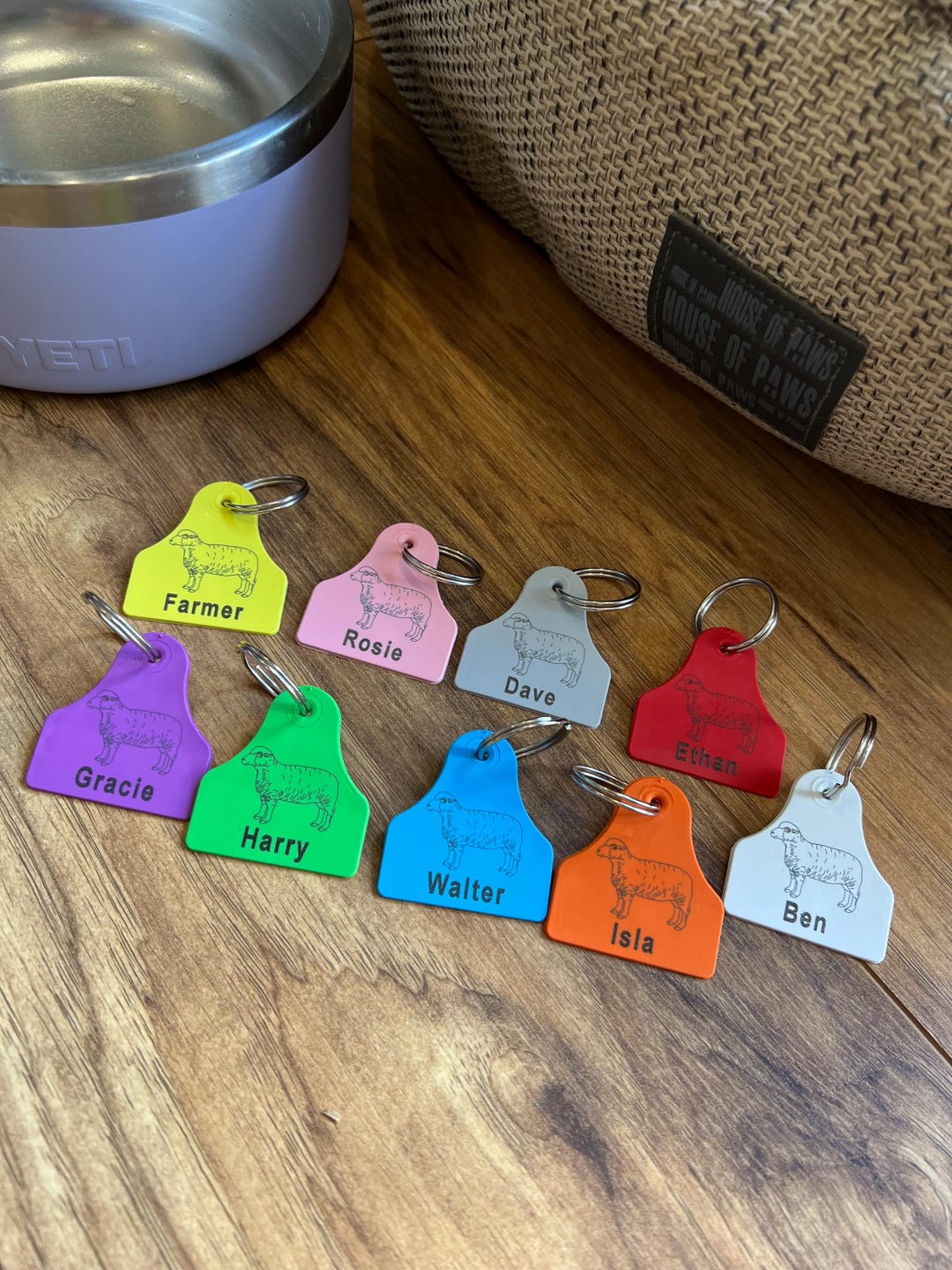 Personalised Sheep Name Tag Custom Sheep Ear Tag Cattle Tag Dogs Pets ...