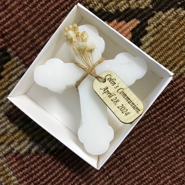 Handmade Baptism Scented Soap Favors, First Communion Soap Favors, Baby ...