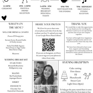Budget Wedding Newspaper Template, Editable Wedding Newspaper Program ...