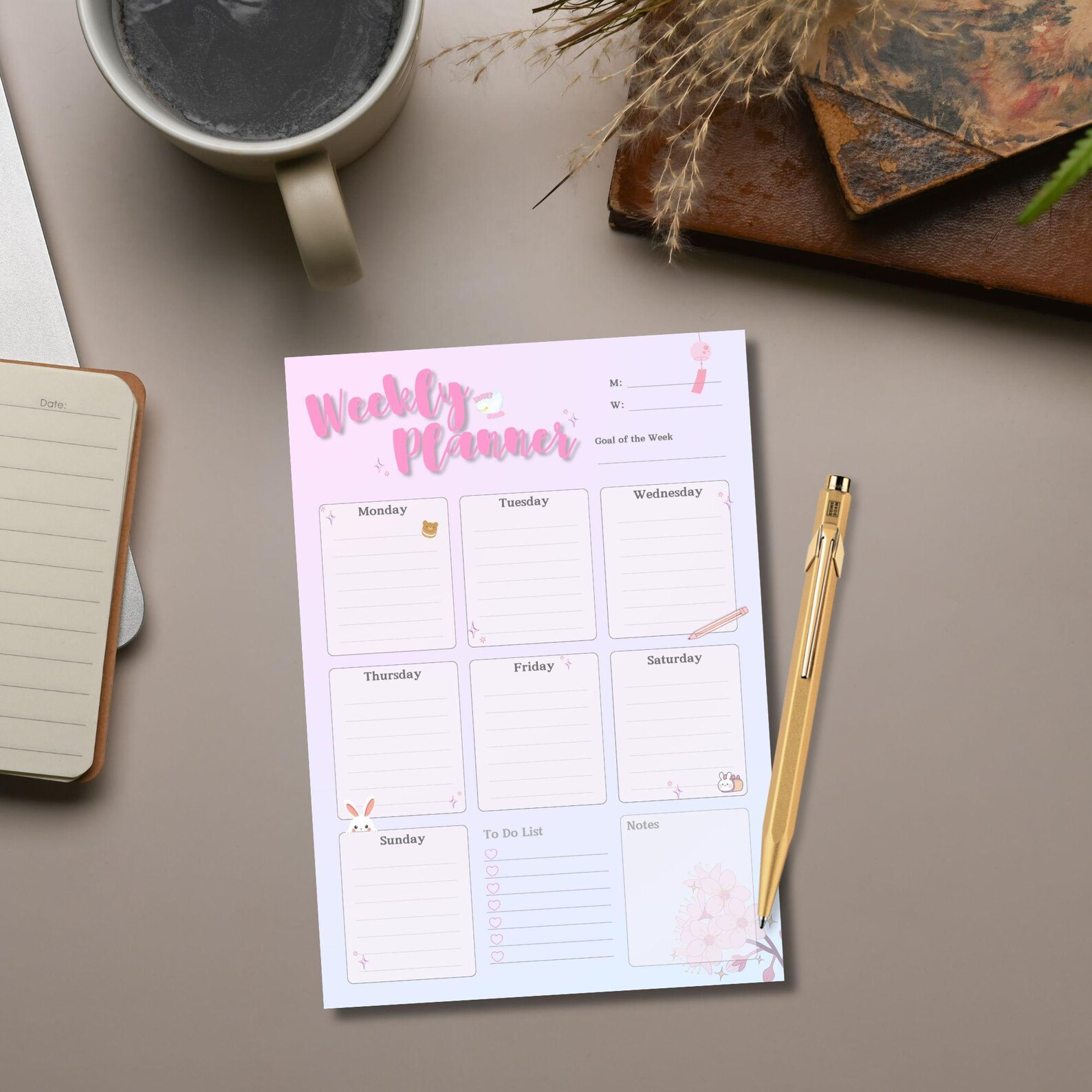 Weekly Planner Printable Planner for Work Weekly Planner for School ...