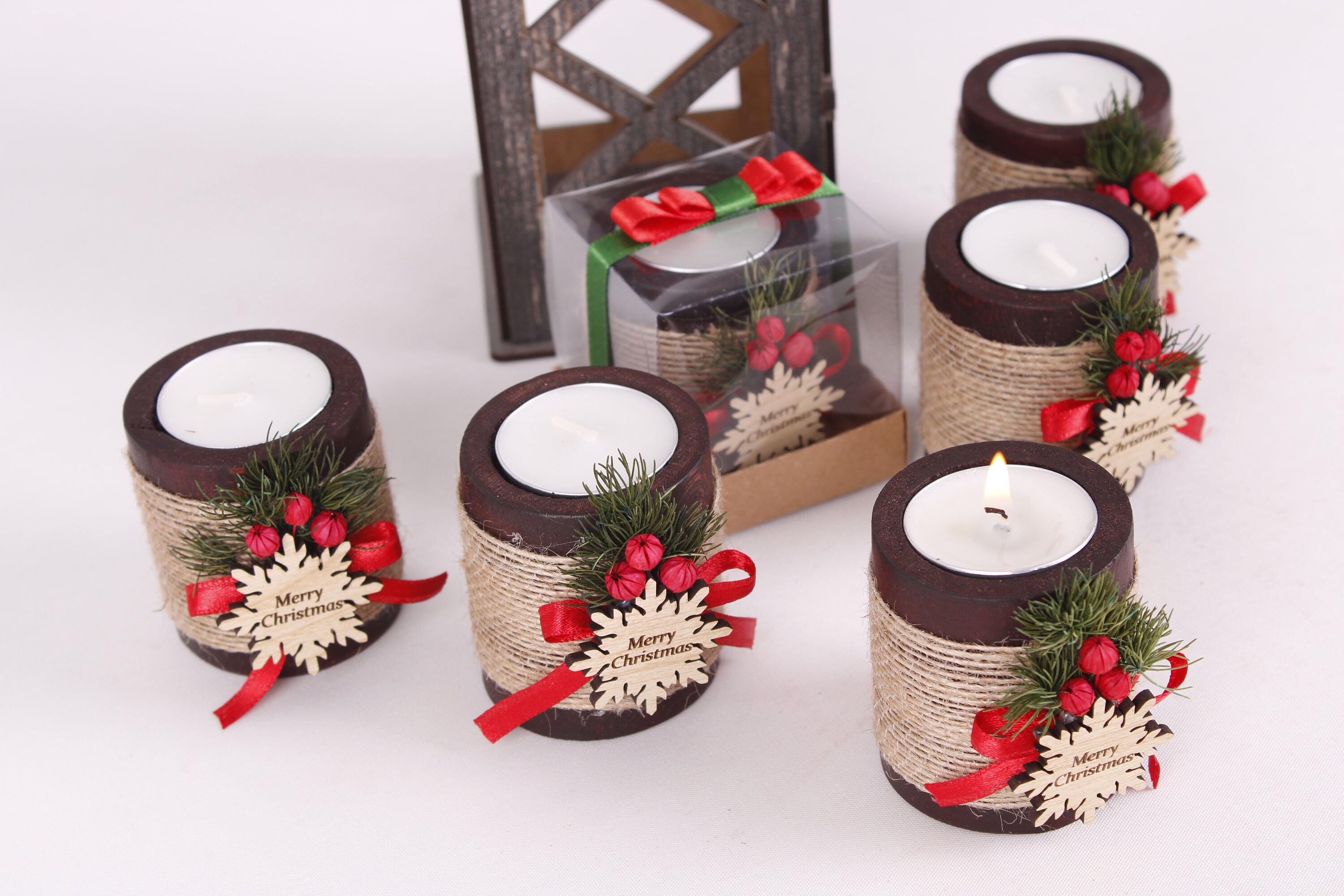 Personalized Christmas Gift Candle, Custom Christmas Table Decor, Merry ...