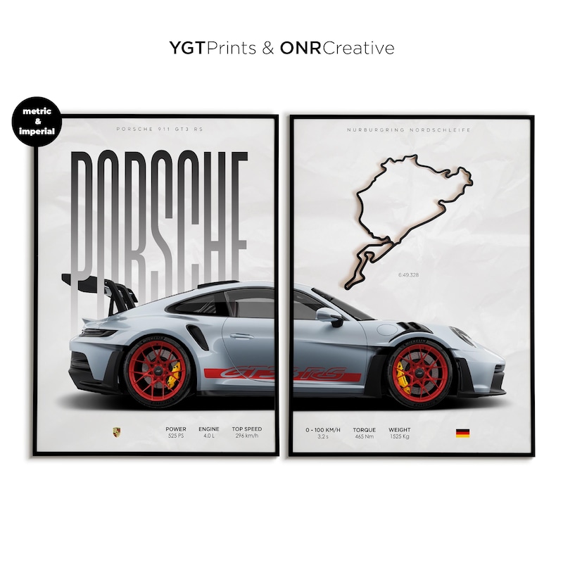 Porsche 911 Gt3 Rs Poster - Etsy