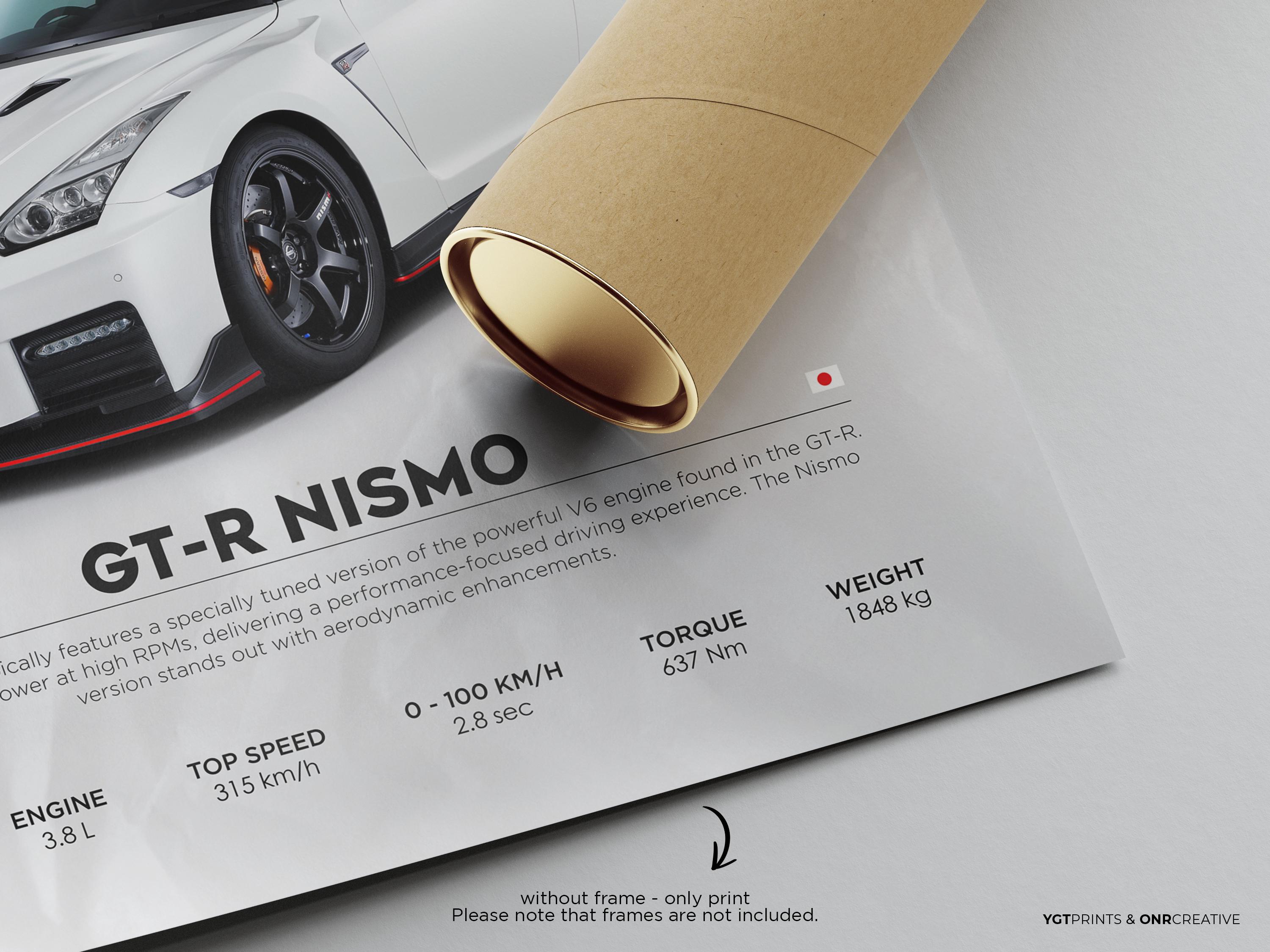 Nissan GT-R Nismo Poster Nissan Poster Car Print Car Poster Super Car ...