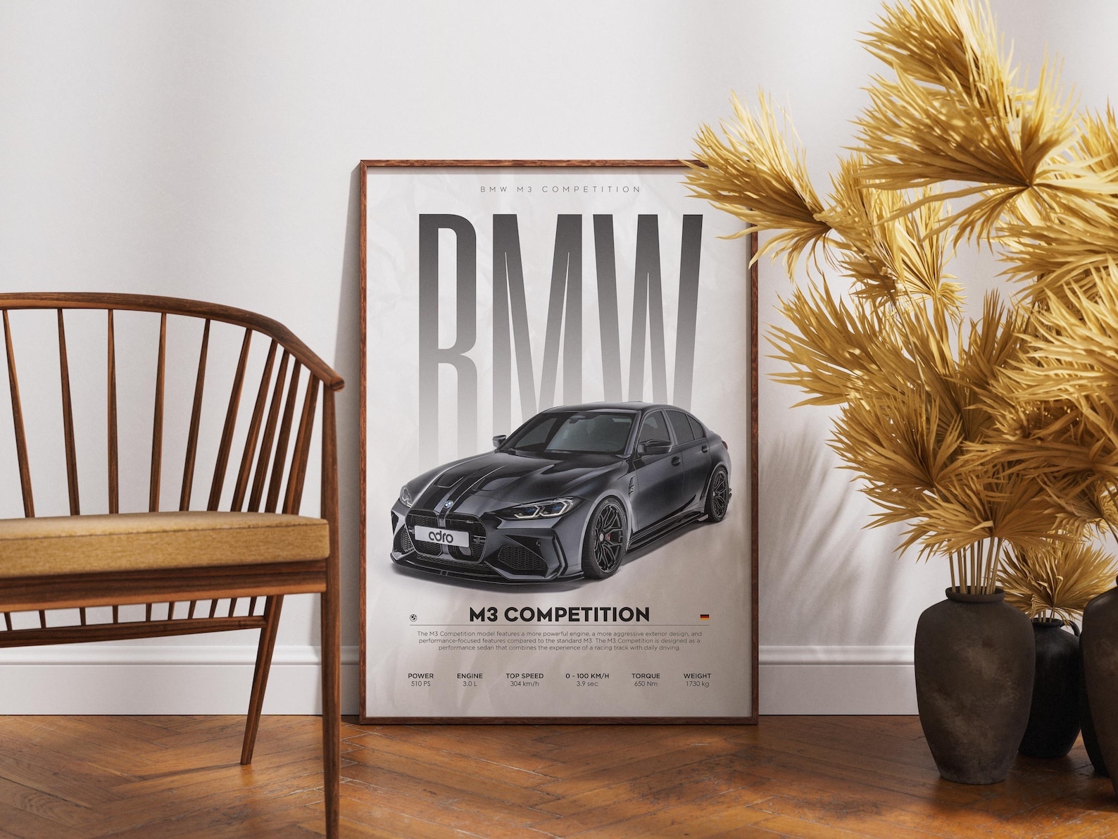 BMW M3 Competition Poster BMW Poster Car Print Car Poster Super Car ...