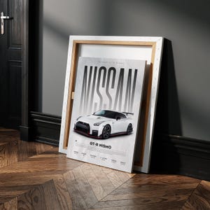 Nissan GT-R Nismo Poster Nissan Poster Car Print Car Poster Super Car ...