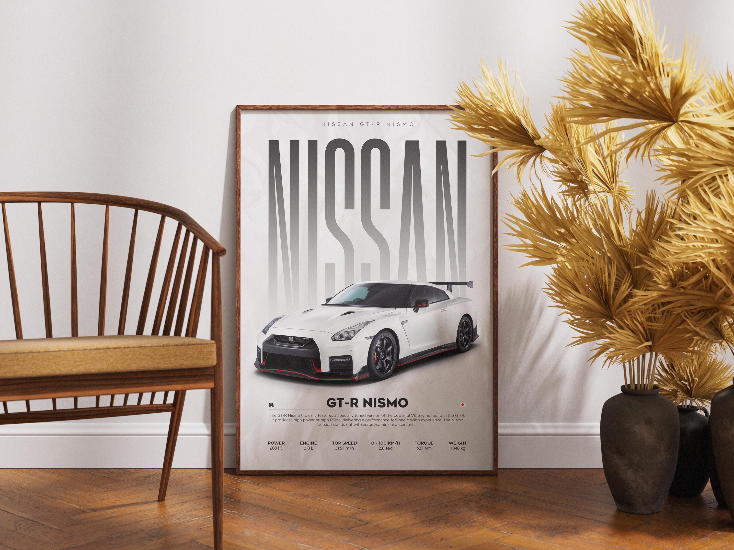 Nissan GT-R Nismo Poster Nissan Poster Car Print Car Poster Super Car ...