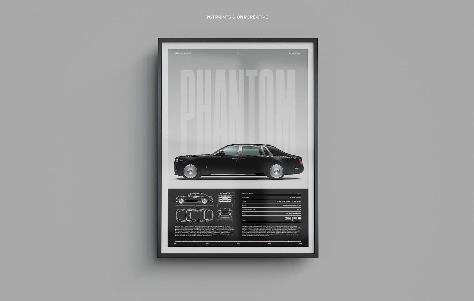 Rolls-royce Phantom Poster Rolls-royce Poster Car Print Car Poster ...