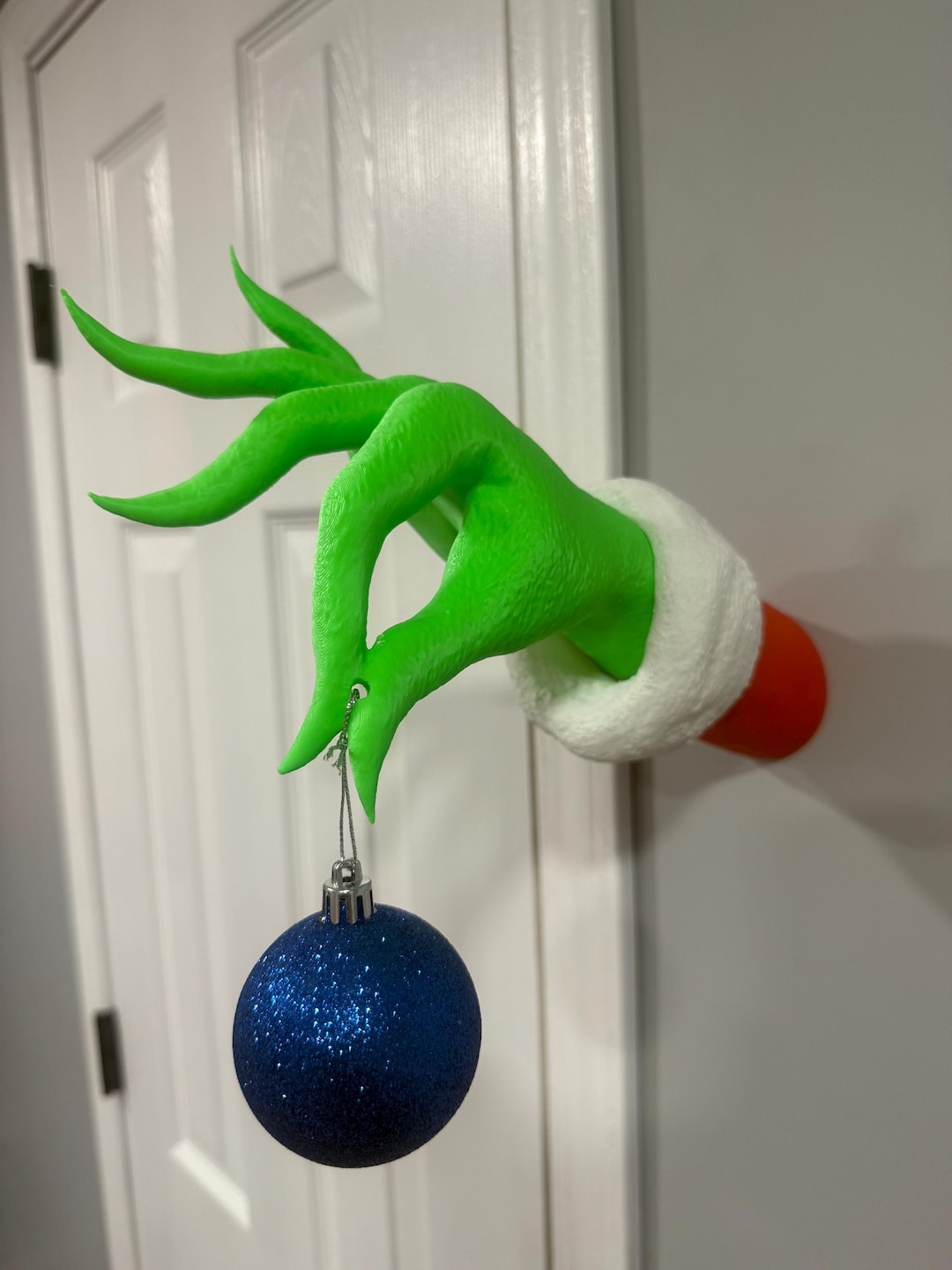 Christmas Hand, Christmas Decor, Key Holder, Ornament, Grinch Hand ...